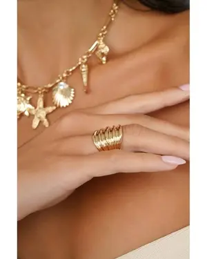 Ettika Stacked Band Ring - Gold