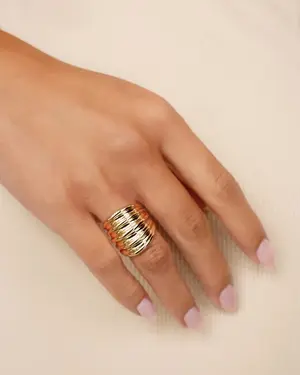 Ettika Stacked Band Ring - Gold