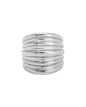 Ettika Stacked Band Ring - Silver