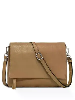 GIANNI CHIARINI Leather Foldover Shoulder Bag