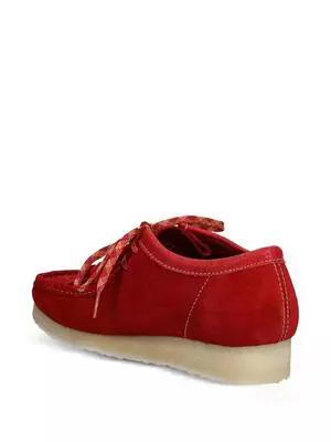 Clarks Fringed Moccasin Boots - Red