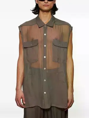 Rick Owens Sheer Sleeveless Shirt