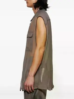 Rick Owens Sheer Sleeveless Shirt