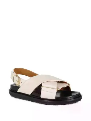 Marni Fussbet Leather Sandals