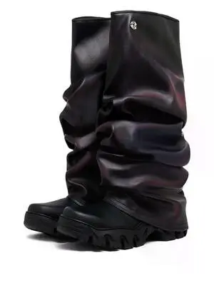 ROMBAUT Ruched Knee-high Boots
