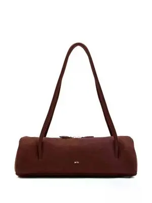 Jw Pei Suede Cylinder Shoulder Bag - Brown