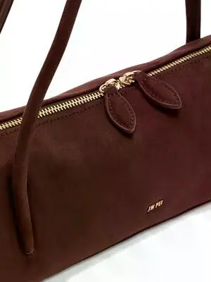 Jw Pei Suede Cylinder Shoulder Bag - Brown