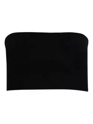 Vetements Strapless Knitted Top - Black