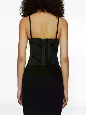 Vetements Checked Corset Top