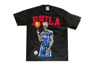WARREN LOTAS Philadelphia 76ers Spinner 2.0 Tee Shirt - Black