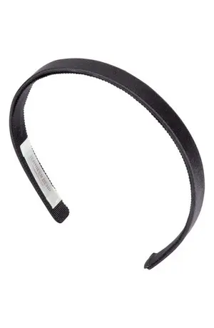 JENNIFER BEHR Lucy Satin Headband - Black
