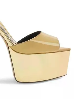 Alexandre Vauthier Open-toe Platform Sandals - Gold