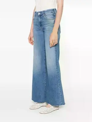MOTHER Cotton-blend Wide Leg Jeans