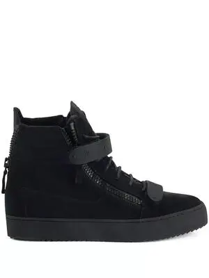 GIUSEPPE ZANOTTI Coby Cotton High-top Sneakers - Black