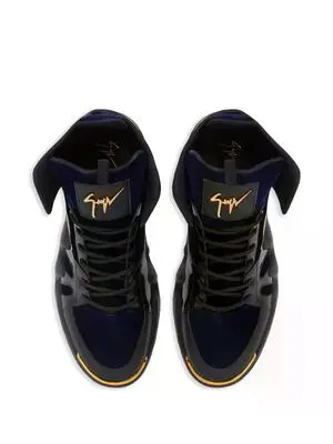 GIUSEPPE ZANOTTI Talon High-top Leather Sneakers