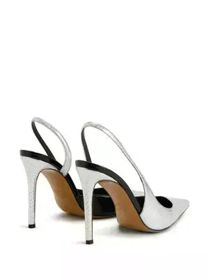 Alexandre Vauthier Snakeskin-effect Leather Slingback Pumps