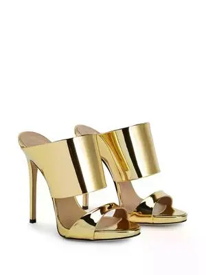 GIUSEPPE ZANOTTI Andrea Metallic-finish Sandals