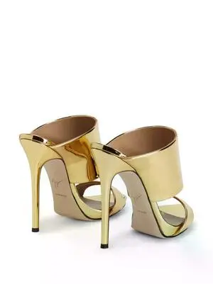 GIUSEPPE ZANOTTI Andrea Metallic-finish Sandals