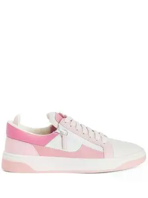 GIUSEPPE ZANOTTI 94 Panelled Low-top Leather Sneakers - Pink