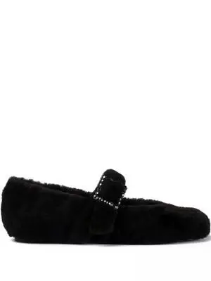 LE SILLA Danielle Embellished Ballet Flats - Black