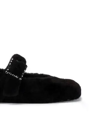 LE SILLA Danielle Embellished Ballet Flats - Black