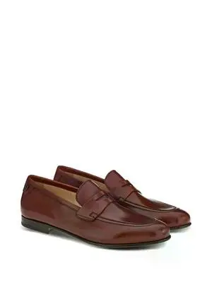 FERRAGAMO Leather Penny Loafers