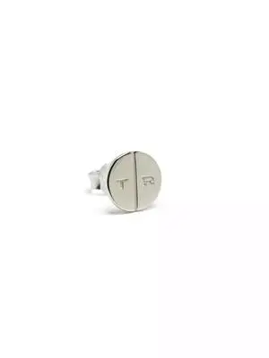TRUE ROCKS Round Pill Stud Earring - Silver