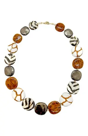 KAZURI Earth Collection Safari Sunrise Necklace
