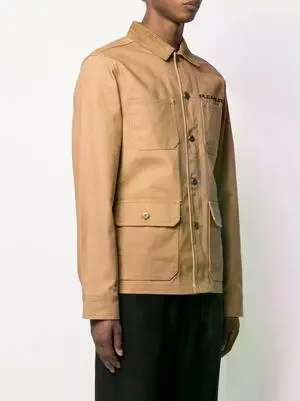 PLEASURES Graphic-print Button-up Jacket