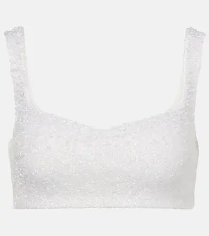 CLIO PEPPIATT Venus Embellished Bra Top