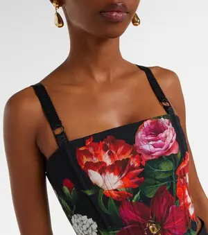 Dolce & Gabbana Floral Bustier Top