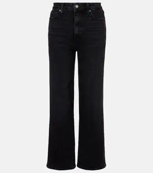 FRAME The Wide Wide-leg Jeans - Black