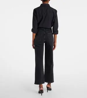 FRAME The Wide Wide-leg Jeans - Black