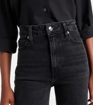 FRAME The Wide Wide-leg Jeans - Black