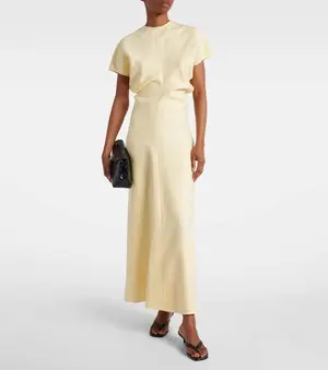 TOTEME Draped Maxi Dress - Yellow