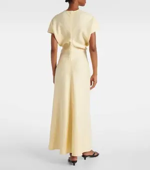 TOTEME Draped Maxi Dress - Yellow