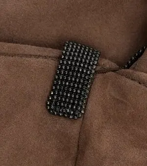 Brunello Cucinelli Monili Suede Gloves - Brown