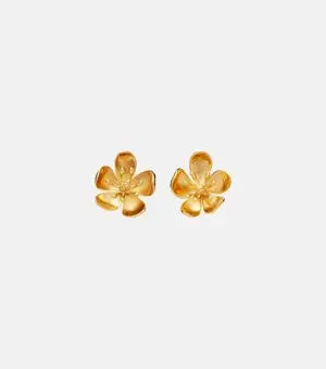 Oscar De La Renta Cherry Blossom Small Earrings - Gold