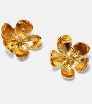 Oscar De La Renta Cherry Blossom Small Earrings