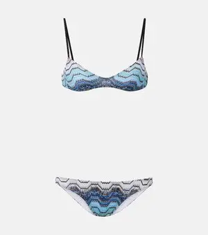 Missoni Zigzag Lamé Bikini - Multicoloured