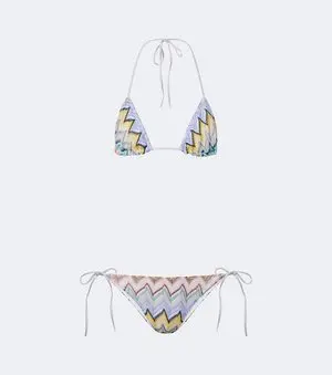 Missoni Zigzag Lamé Bikini - Multicoloured