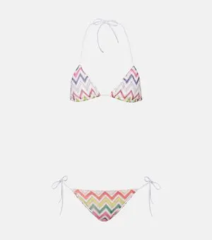 Missoni Zigzag Lamé Bikini - Multicoloured