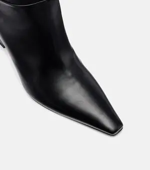 Versace 85 Leather Knee-high Boots