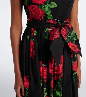 Dolce & Gabbana Floral Midi Dress - Multicoloured