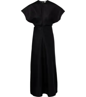 TOTEME Gathered Maxi Dress - Black