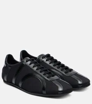 TOTEME Leather-trimmed Sneakers - Black