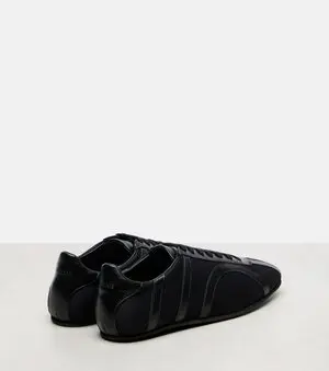 TOTEME Leather-trimmed Sneakers - Black