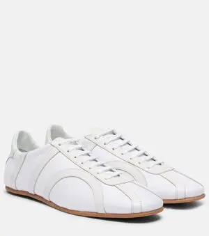 TOTEME Leather-trimmed Sneakers - White