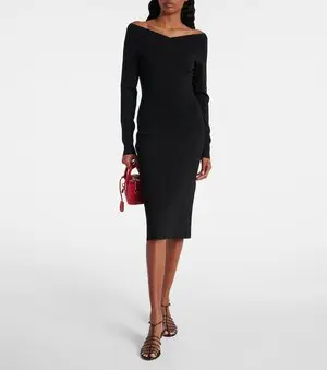 Stella McCartney Off-the-shoulder Midi Dress