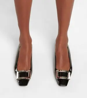 ROGER VIVIER Belle Vivier Ballet Flats - Black